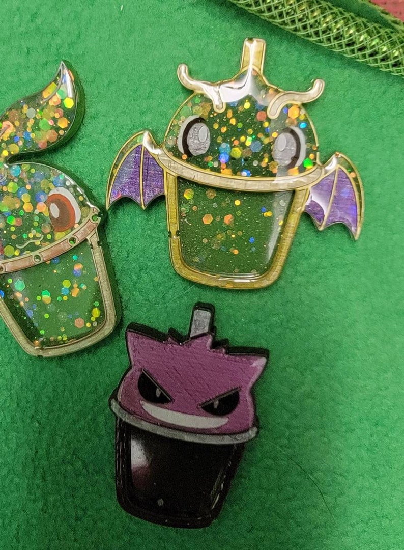 Boba Buddies-- Pocket Monster Pins - Etsy