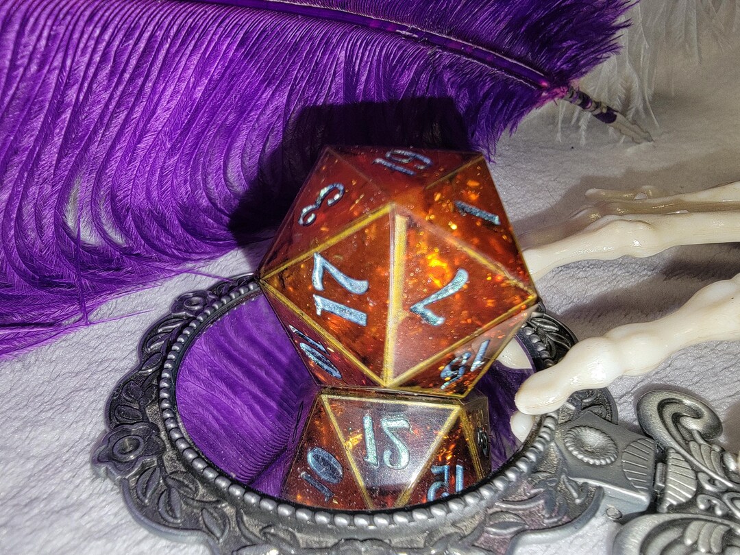 Lanterns Flaming-- Handmade Resin Dnd D and D D&D Dungeons and Dragons ...