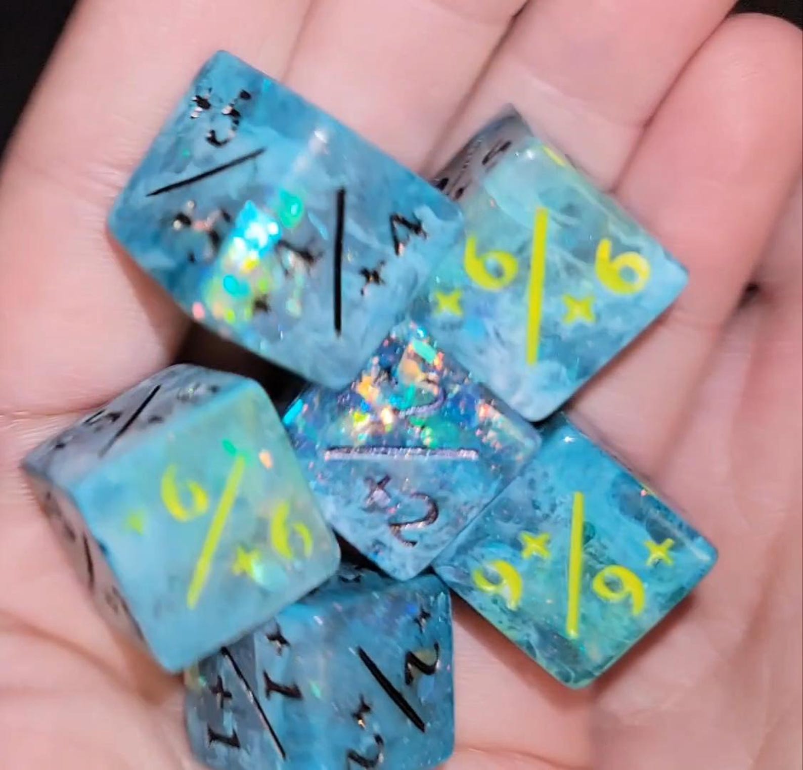 Countdown to Damage-- Handmade Resin Damage Counter D6 for Mtg, Ttrpgs ...