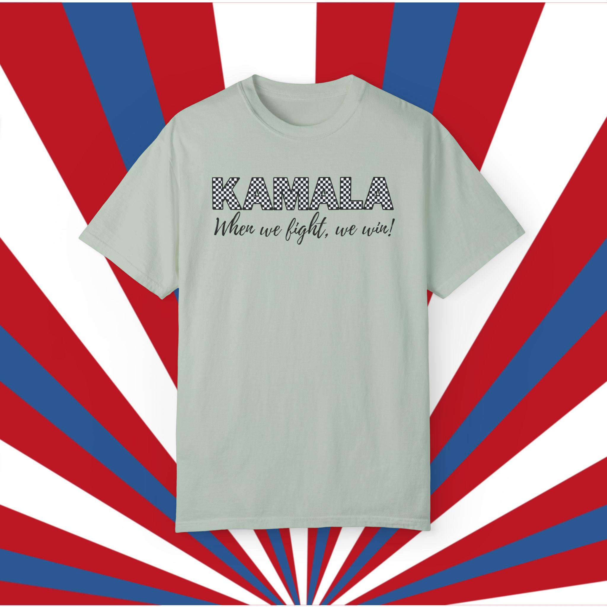 Kamala Harris Shirt, Checkered Print Kamala Comfort Colors Shirt Gift ...