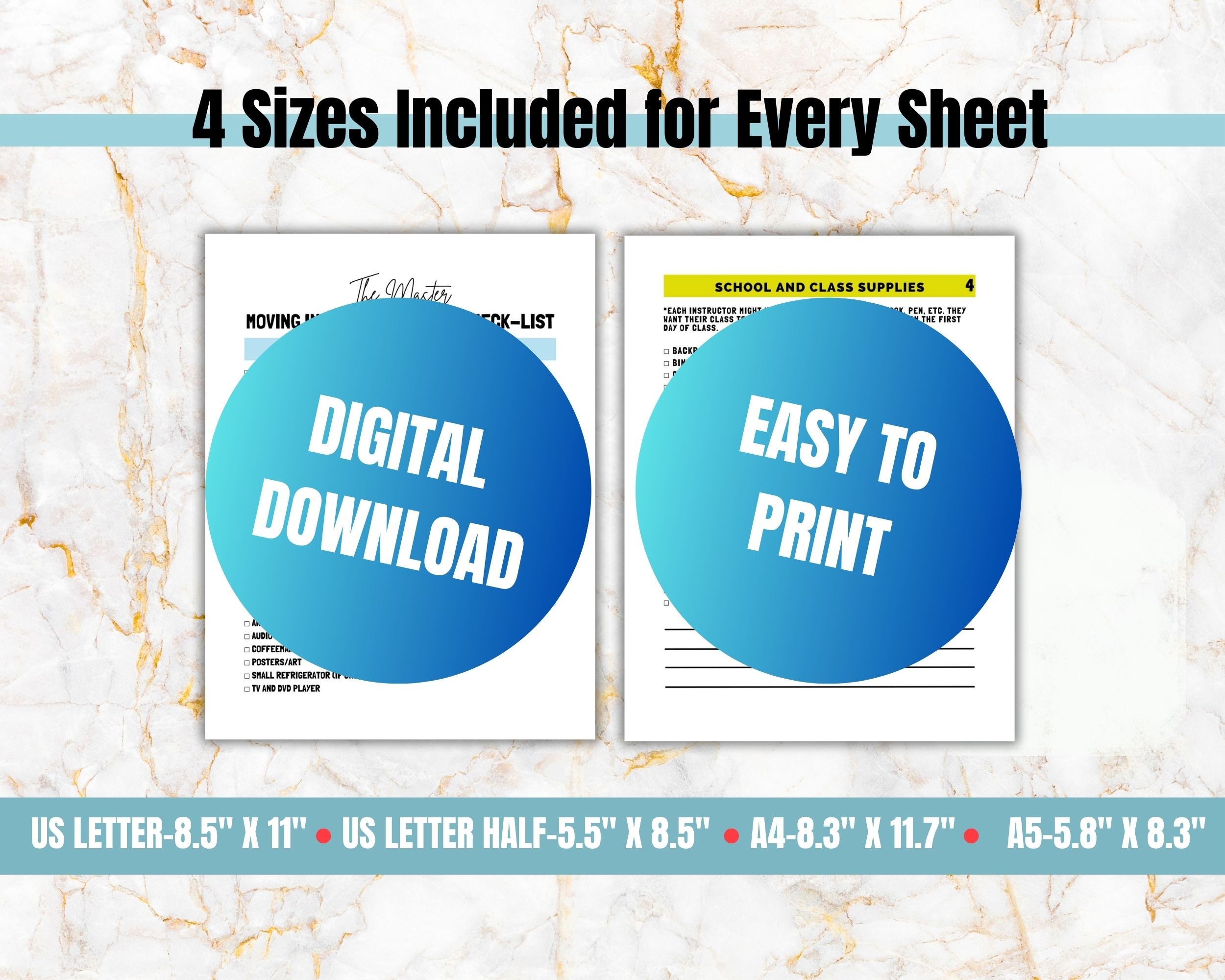 Detailed Printable College Dorm Move-in Checklist, College Packing List ...