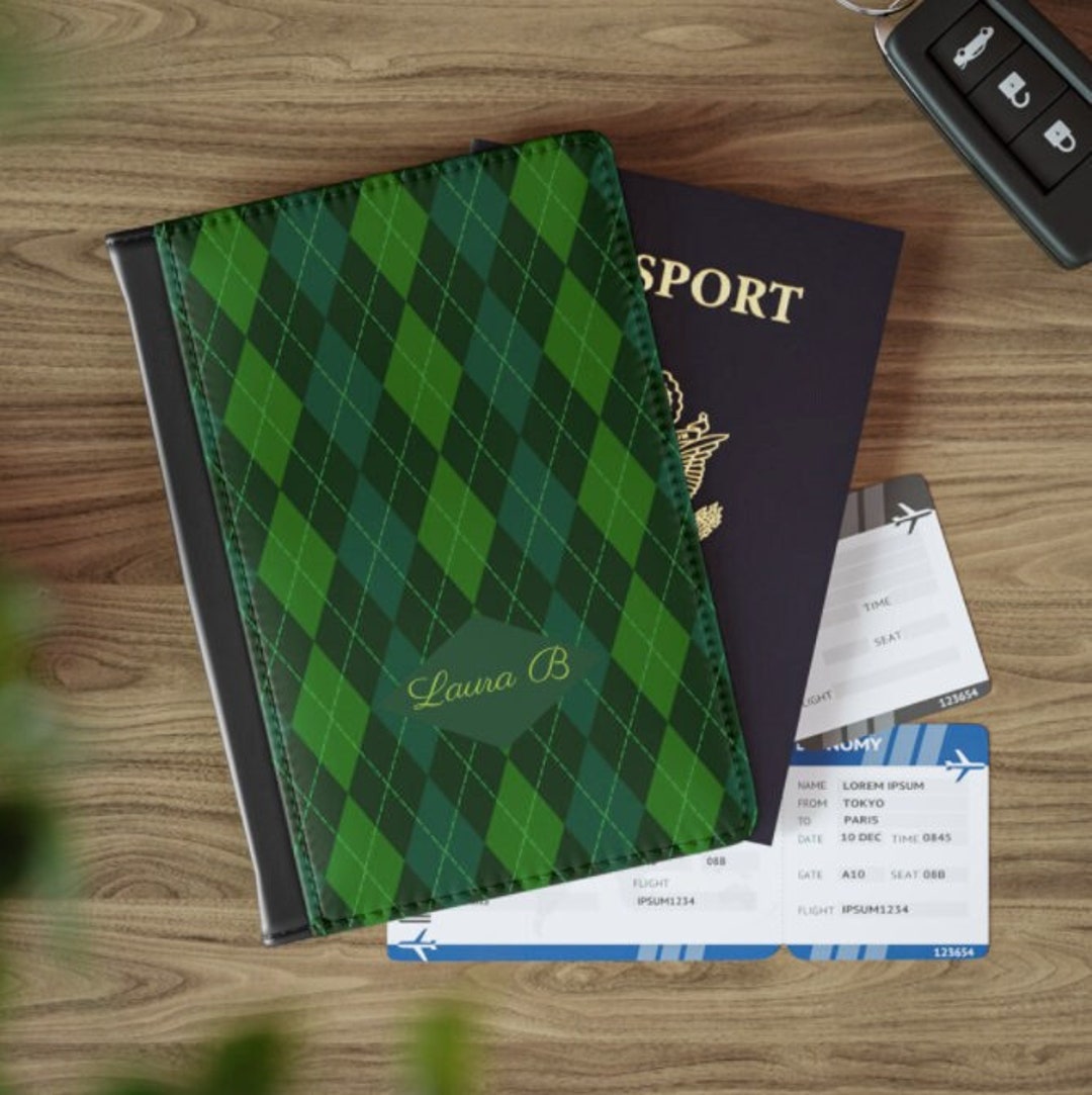 Personalize Passport Cover,boarding Pass Holder,vegan RFID Wallet ...