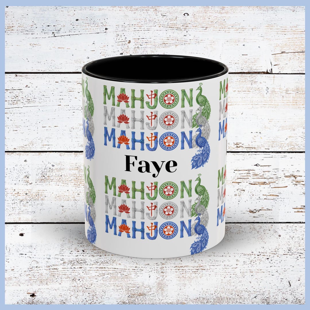 Custom Mahjong Mug, Personalized Ceramic Mahj Squad Tea Cup - Etsy