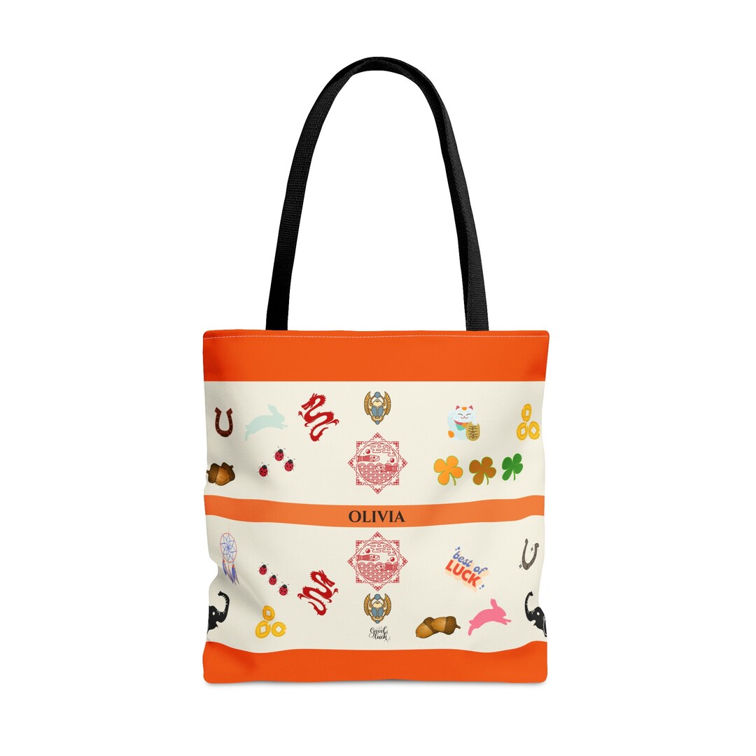 Personalized Lucky Lottery Tote Bag, Good Luck Lottery Charms and ...