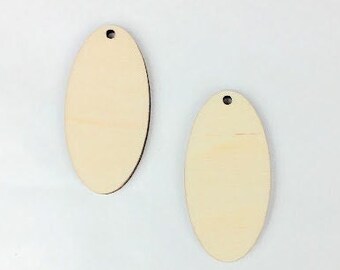 Multiple Ovals Earring Blanks DIY Wood Earring Blanks DIY Craft Earrings Laser Cut Wood Earrings ...