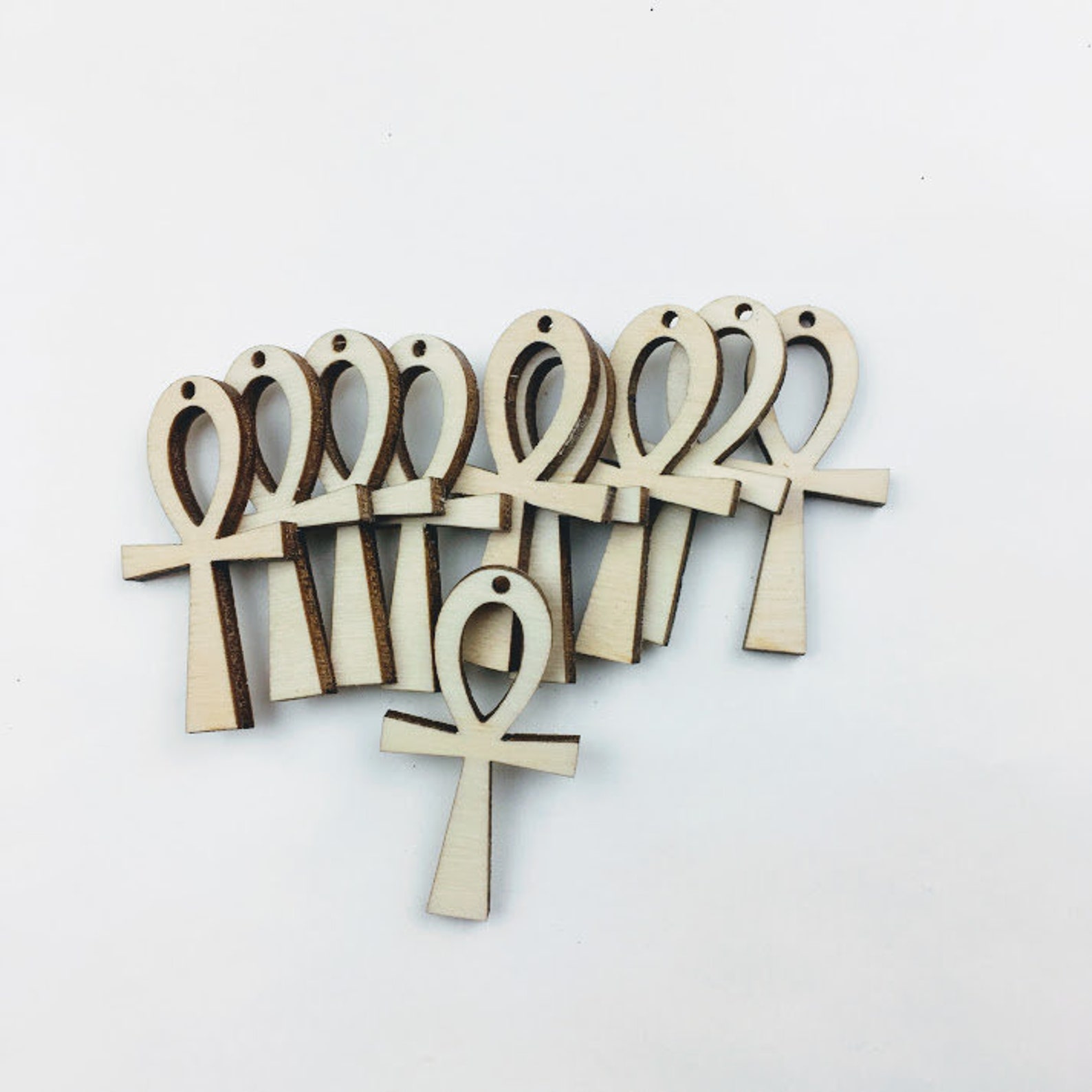 DIY Ankh Shape Wood Earring Blanks DIY Craft Earrings Laser - Etsy