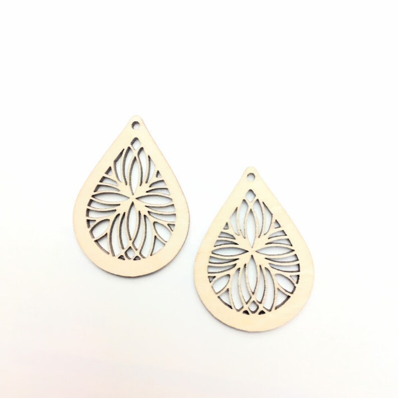 12 Piece Variety Pack Earring Blanks DIY Wood Earring Blanks - Etsy