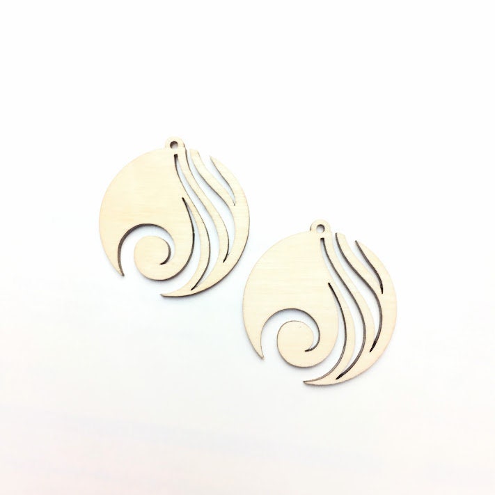 12 Piece Variety Pack Earring Blanks DIY Wood Earring Blanks | Etsy