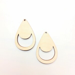 12 Piece Variety Pack Earring Blanks DIY Wood Earring Blanks DIY Craft ...