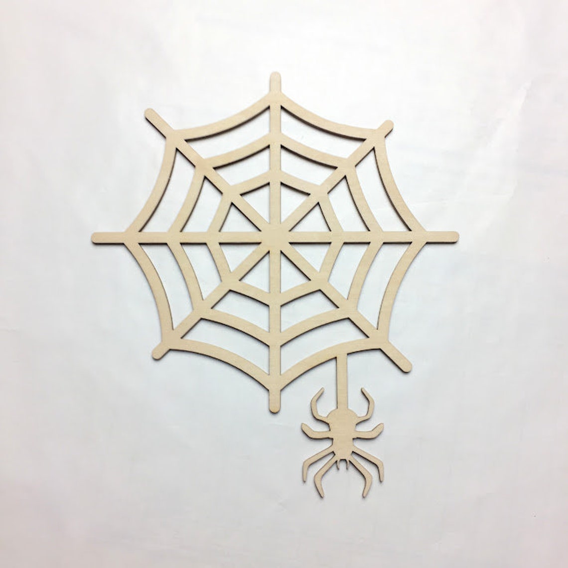 Spider Web With Spider, Multiple Sizes, Laser Cut, Holiday Wooden ...