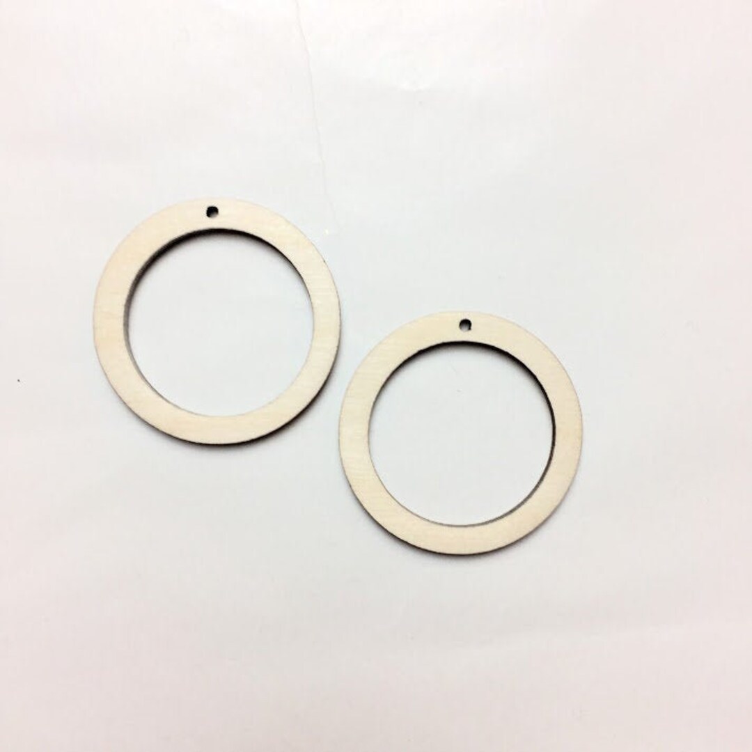 Hoop Earring Blanks DIY Wood Earring Blanks DIY Craft Earrings Laser ...