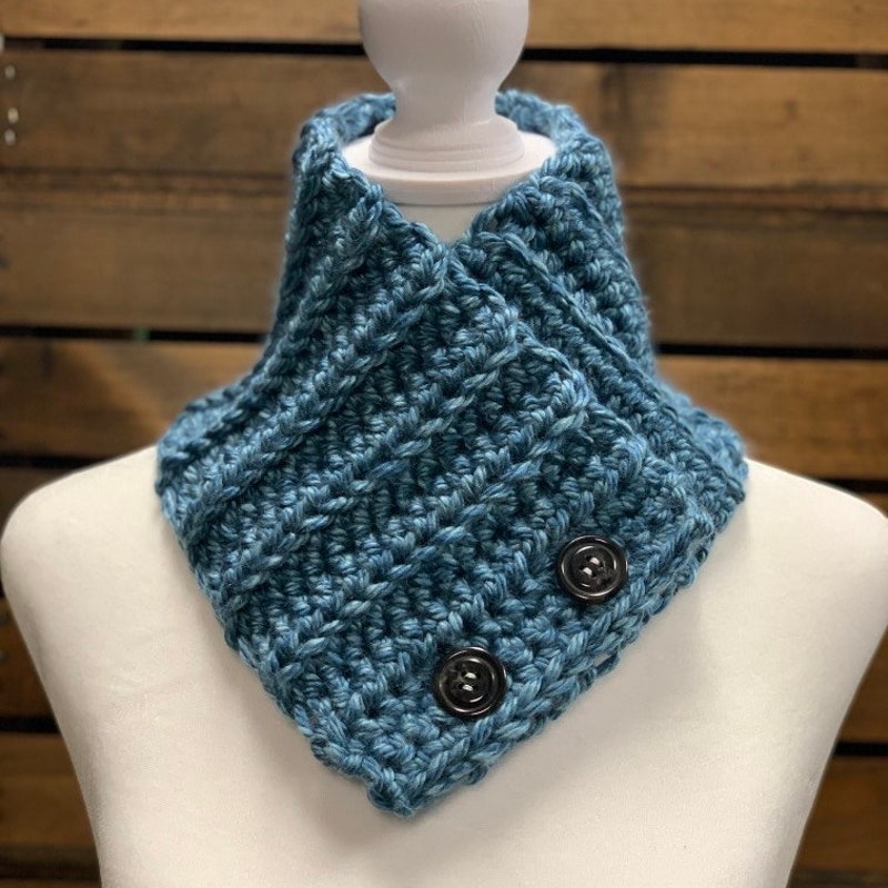 Button Scarf - Etsy