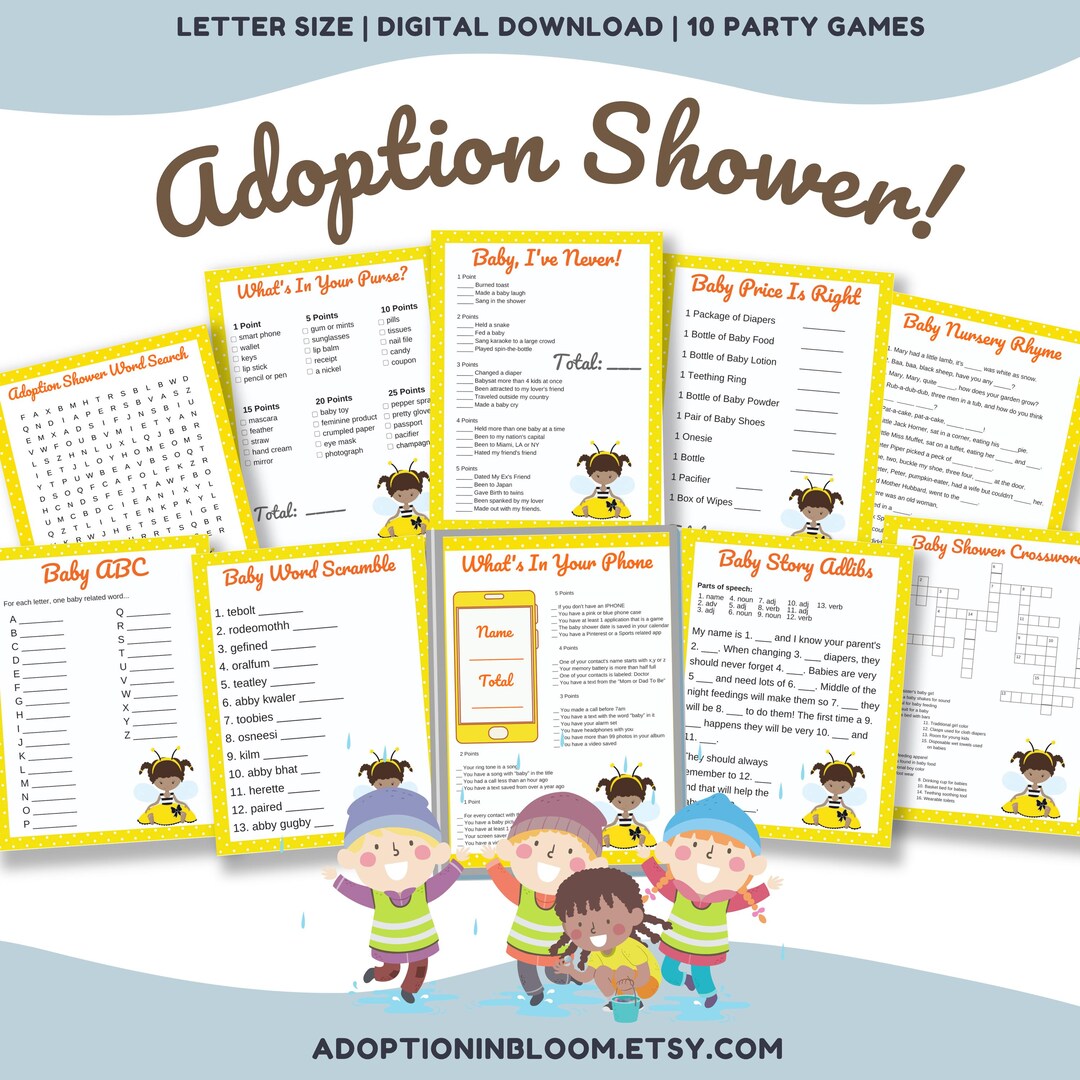 Adoption Shower Party Games for the Adoptive Parent | Celebrating the ...