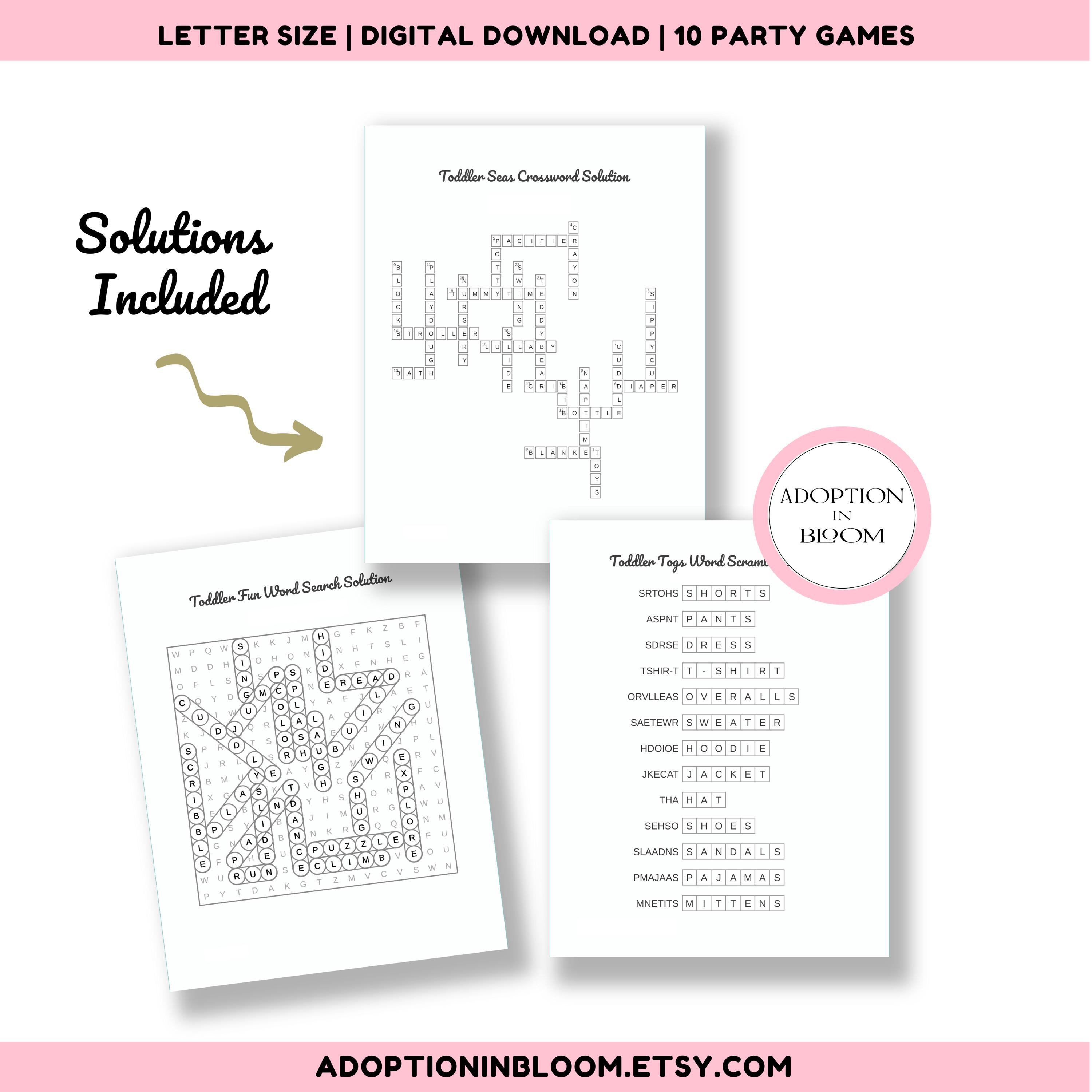 Adoption Shower Party Games for the Adoptive Parent | Celebrating the ...