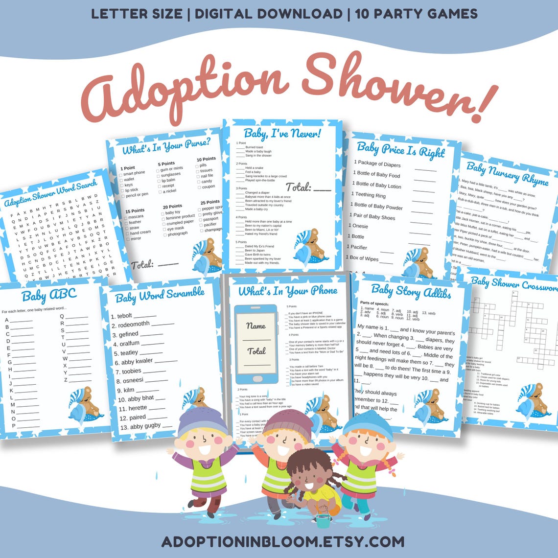 Adoption Shower Party Games for the Adoptive Parent | Celebrating the ...