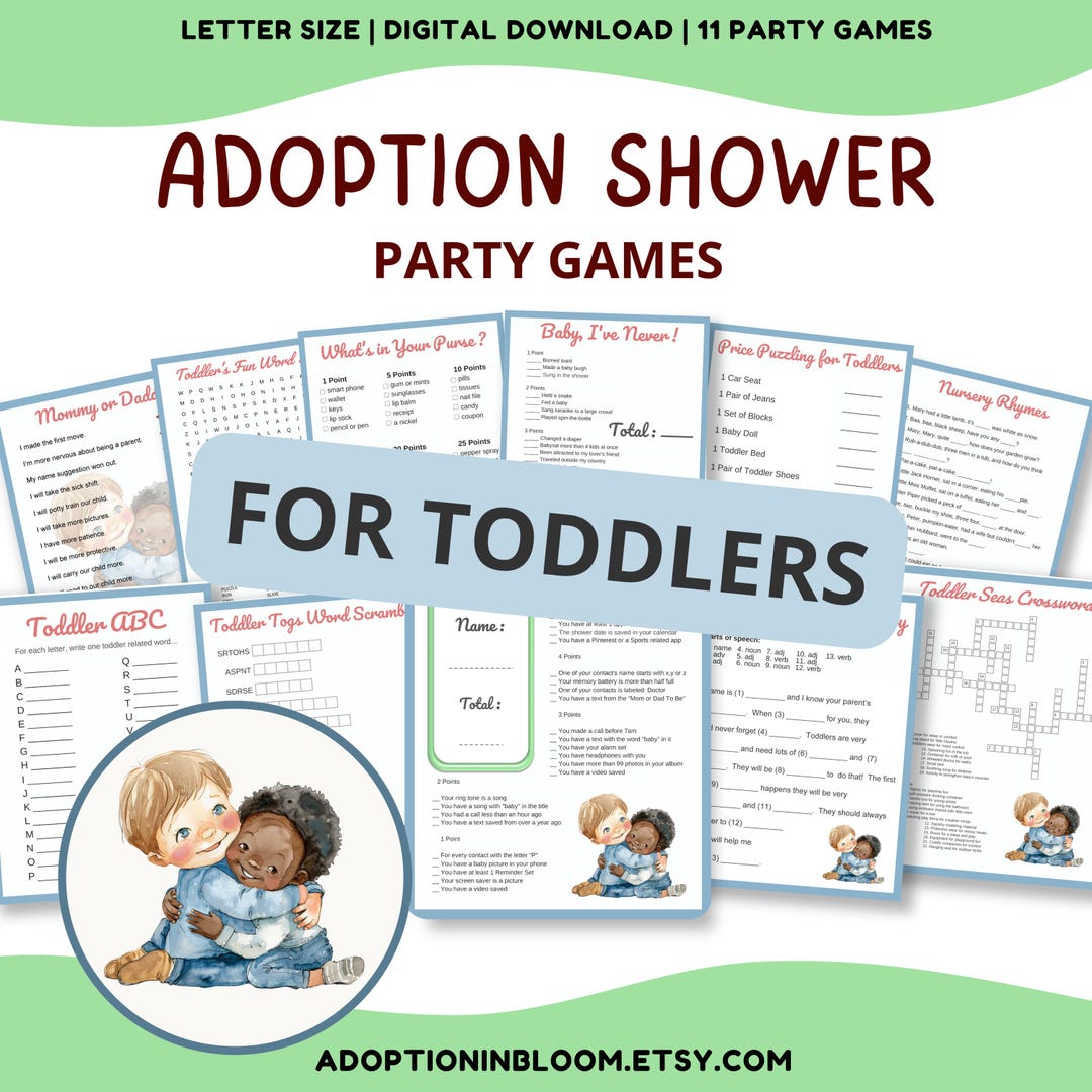 Adoption Shower Party Games for the Adoptive Parent | Celebrating ...