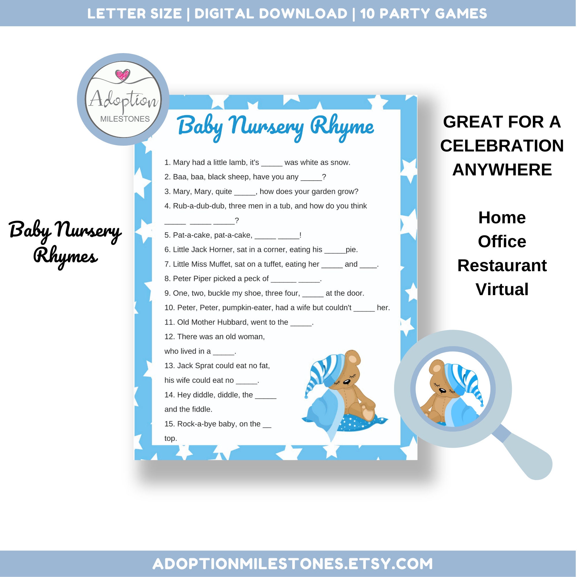 Adoption Shower Party Games for the Adoptive Parent | Celebrating the ...