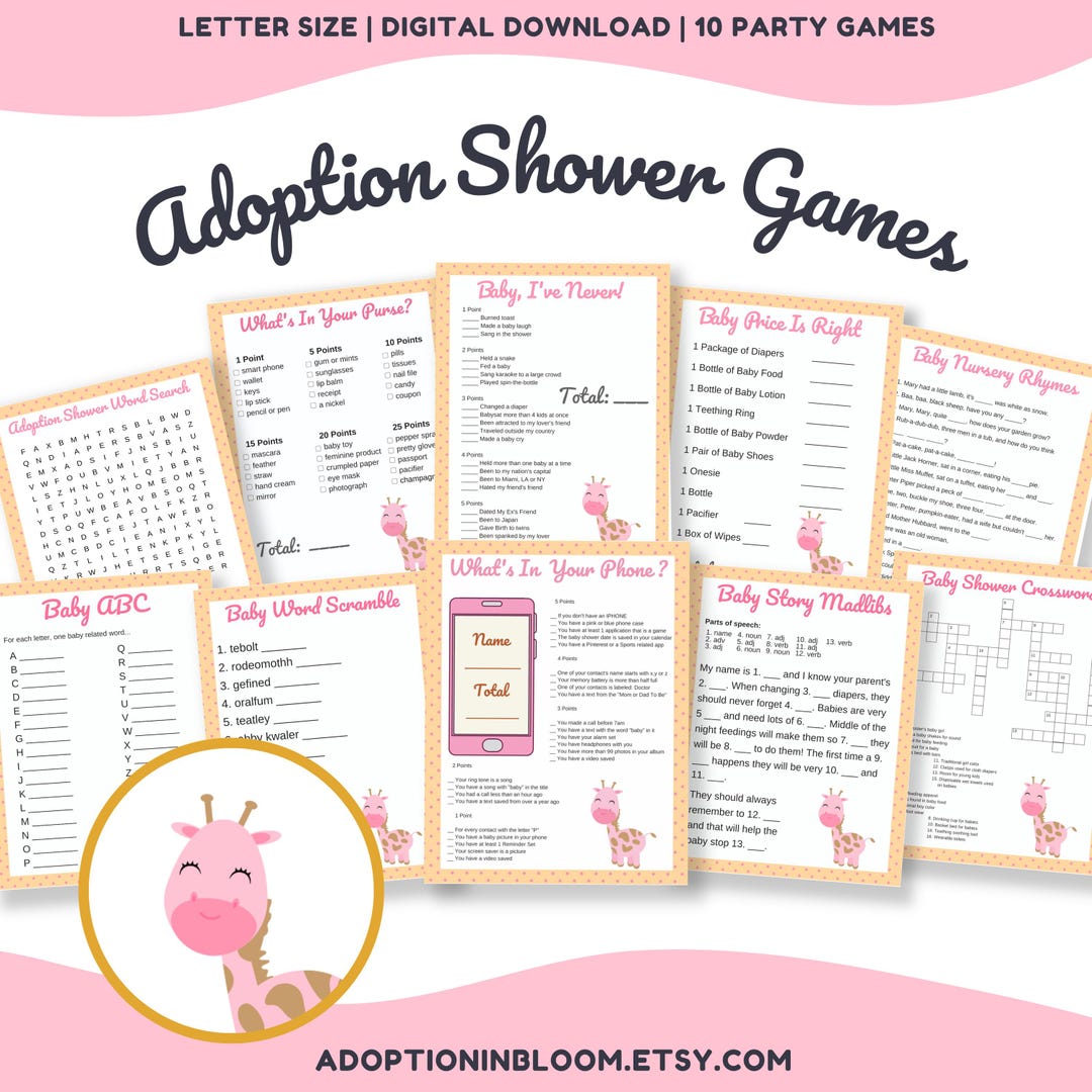 Adoption Shower Party Games for the Adoptive Parent | Celebrating the ...