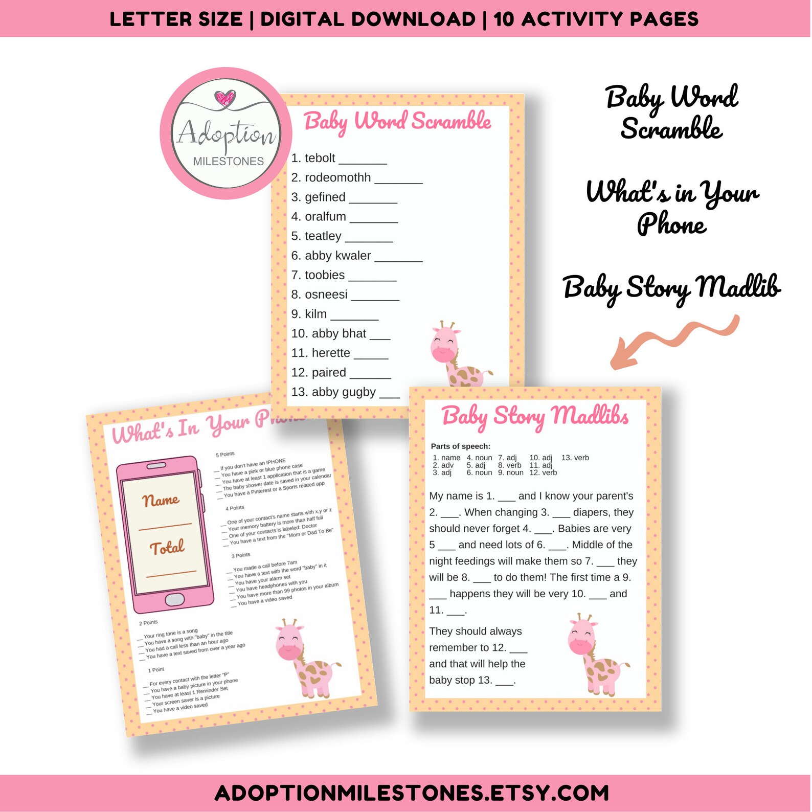 Adoption Shower Party Games for the Adoptive Parent | Celebrating the ...