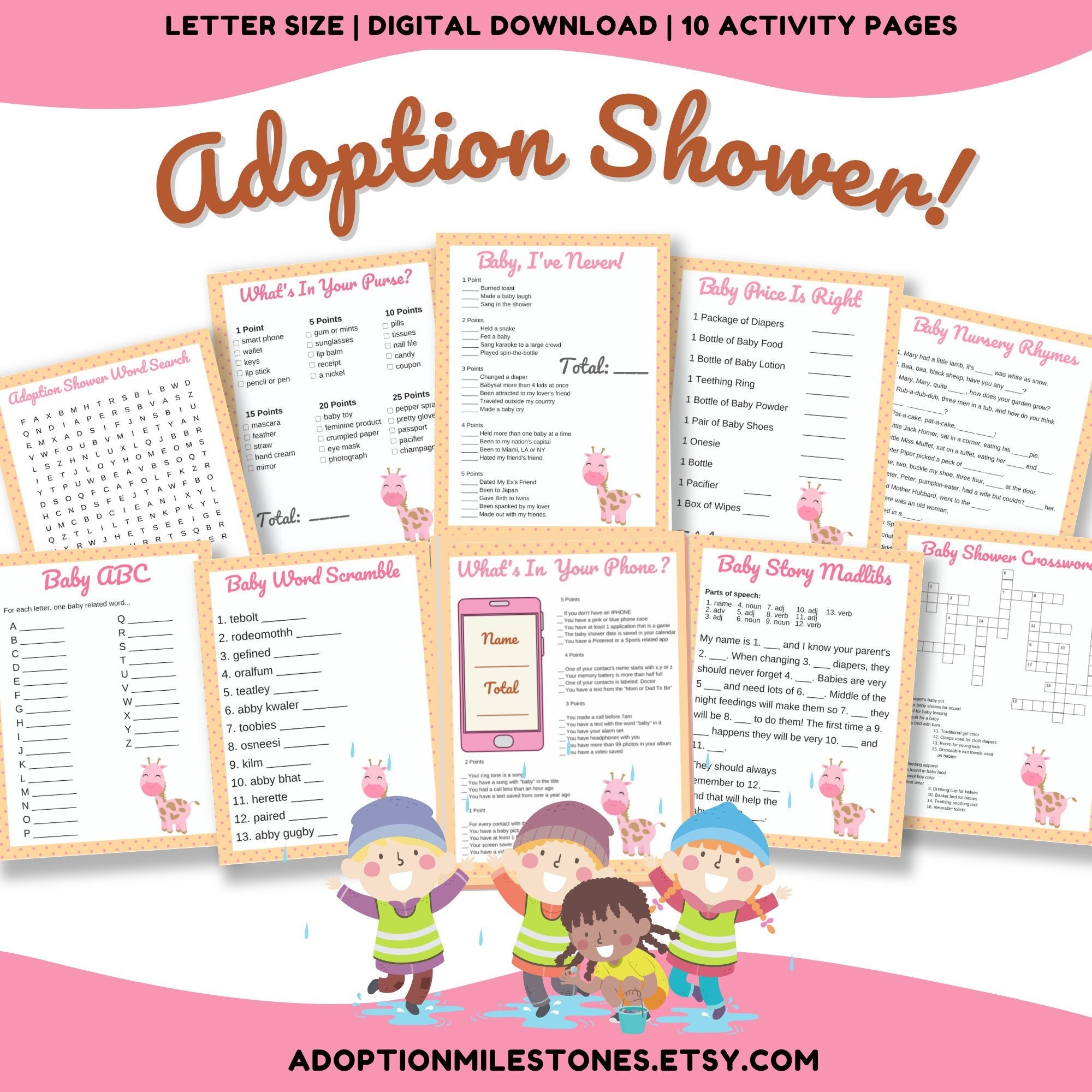 Adoption Shower Party Games for the Adoptive Parent | Celebrating the ...