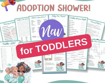 Don't Say Adoption Party Sign Baby Shower Game Editable - Etsy