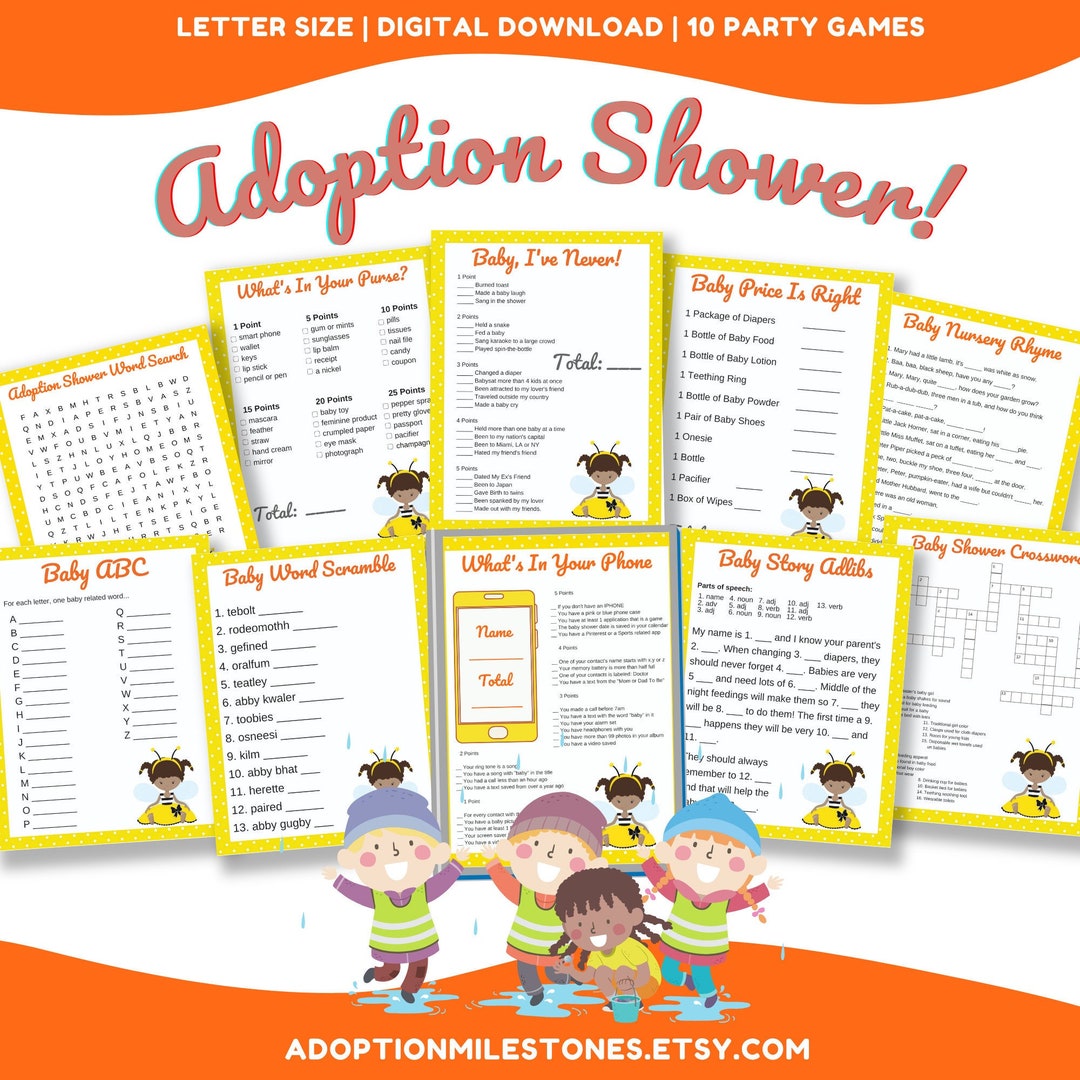 Adoption Shower Party Games for the Adoptive Parent | Celebrating the ...
