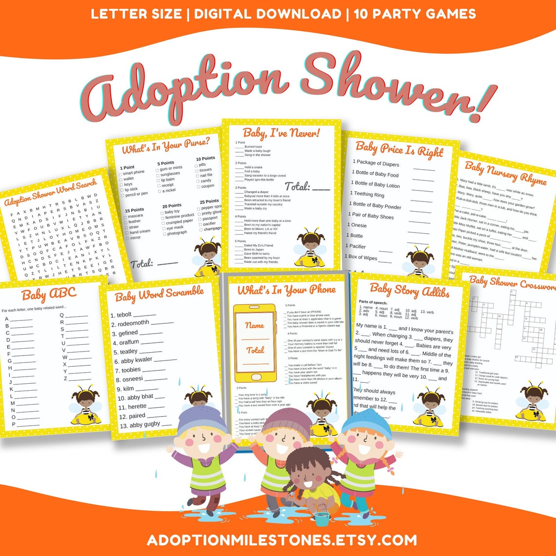 Adoption Shower Party Games for the Adoptive Parent | Celebrating the ...