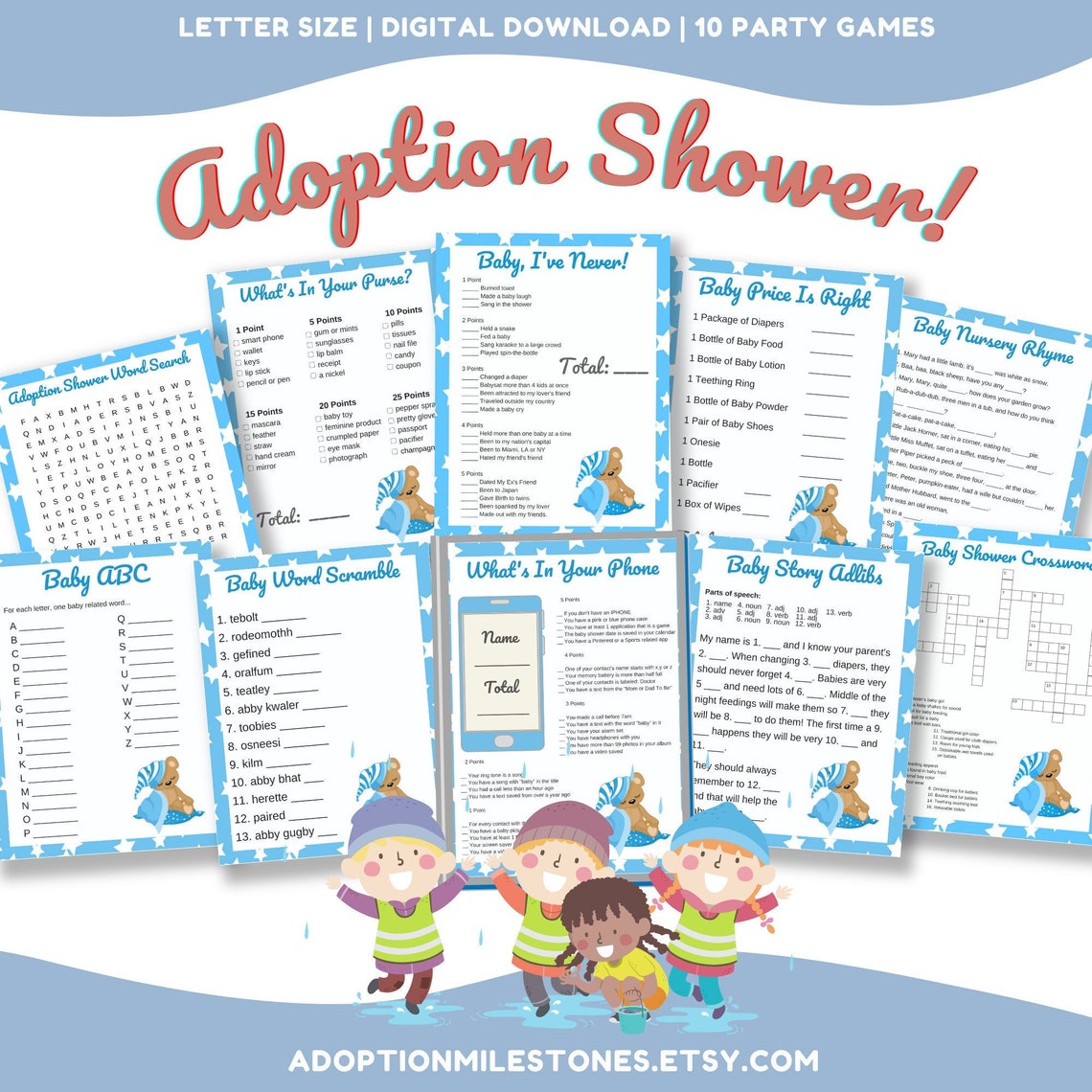 Adoption Shower Party Games for the Adoptive Parent | Celebrating the ...