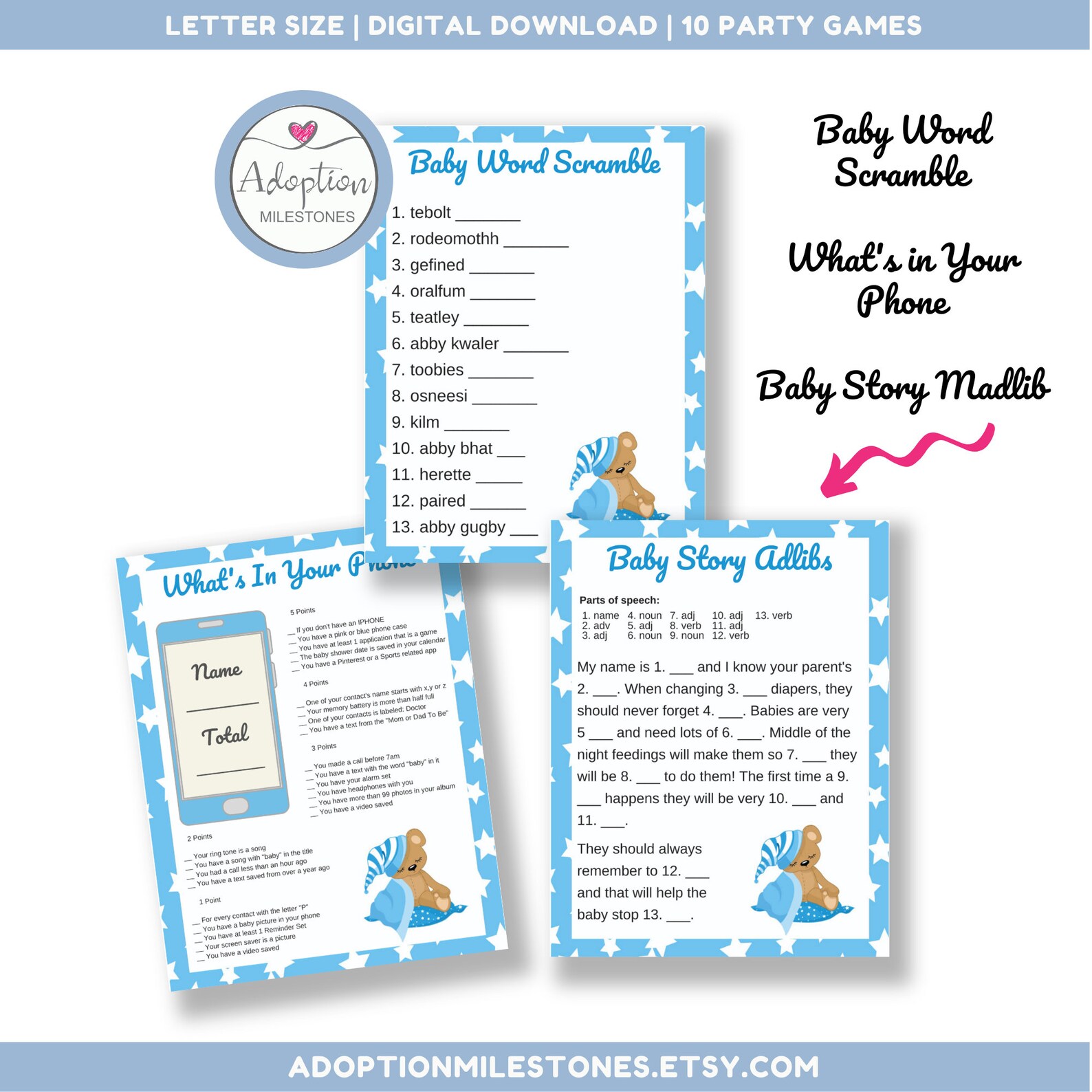 Adoption Shower Party Games for the Adoptive Parent | Celebrating the ...