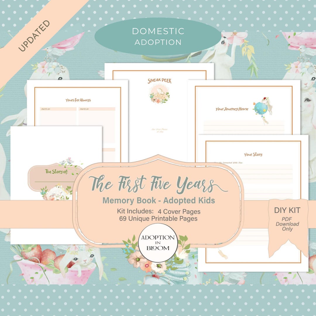 Memory Book for Adopted Kids for the First Five Years, Domestic ...
