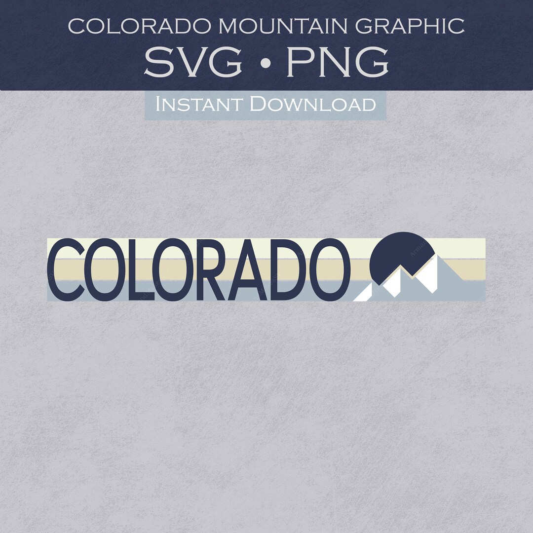 Colorado SVG, Retro Colorado Mountain Svg, Colorado Sunset SVG, State ...