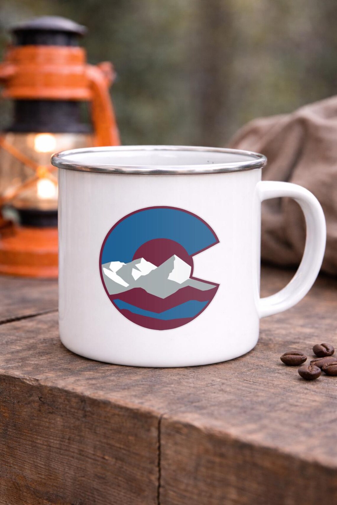 Colorado Avalanche-inspired Sunset Svg and Png | Layered Colorado Icon ...