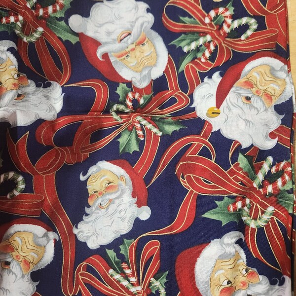 Vintage Santa Fabric - Etsy