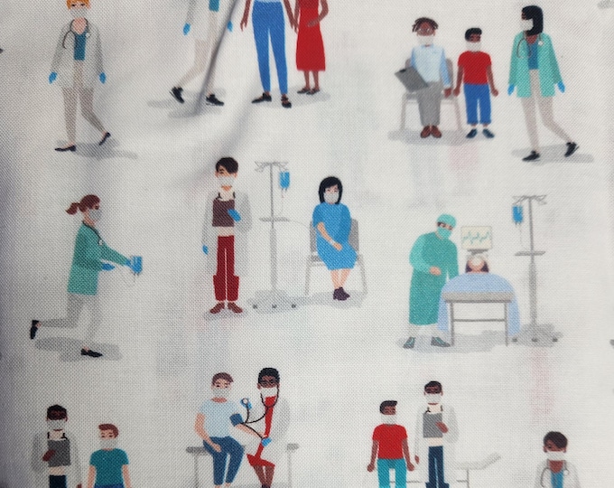 Healthcare Worker Fabric, Health Care Cotton Fabric, Career Fabric ...