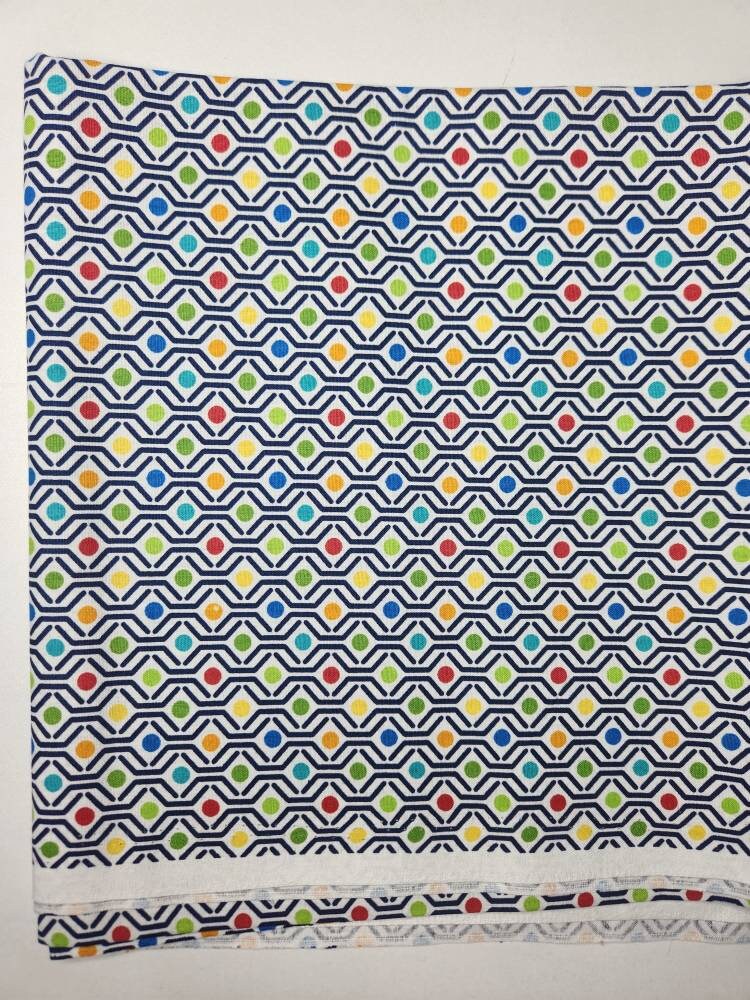1.5yds, Shape Cotton Fabric, Rubik's Cube Fabric, Geometric Cotton ...