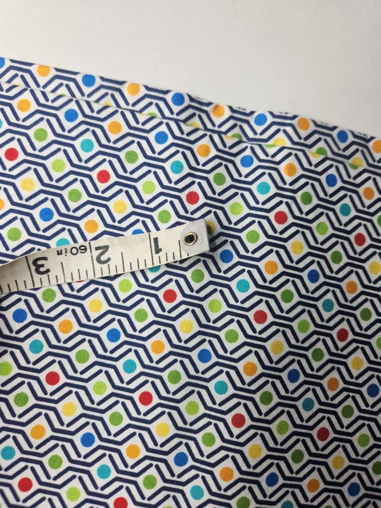 1.5yds, Shape Cotton Fabric, Rubik's Cube Fabric, Geometric Cotton ...