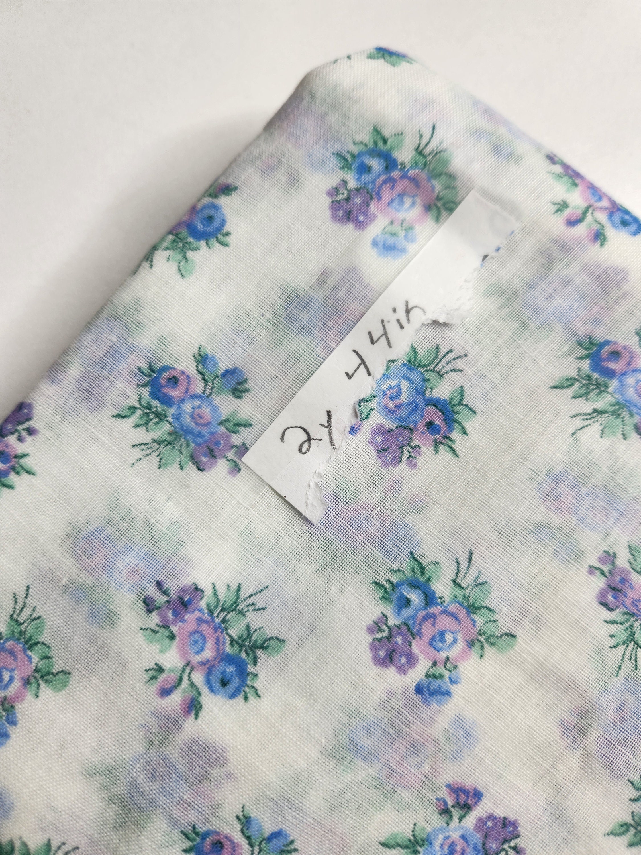 Small Blue Floral Fabrics, Blue Flower Fabric, Purple Blue Flower ...