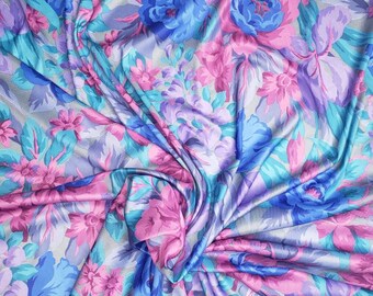 Floral Knit Fabric - Etsy