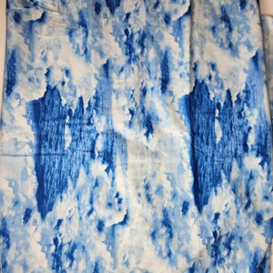 Blue Sky Cotton Fabric, Blue Ocean Fabric, Blue Cloud Fabric, Cotton ...