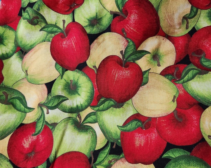 Vintage Fruit Fabric, Cotton Fruit Fabric, Vintage Cotton Fabric ...