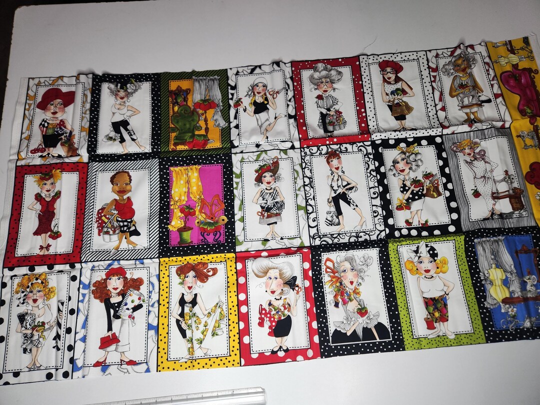 Sew Fabulous Fabric Panel, Sewing Fabric Pane, Quilt Ladies Fabric ...