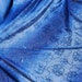 Sheer Blue Glitter Fabric, Blue Floral Glitter Fabric, Sheer Glitter ...