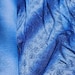 Sheer Blue Glitter Fabric, Blue Floral Glitter Fabric, Sheer Glitter ...