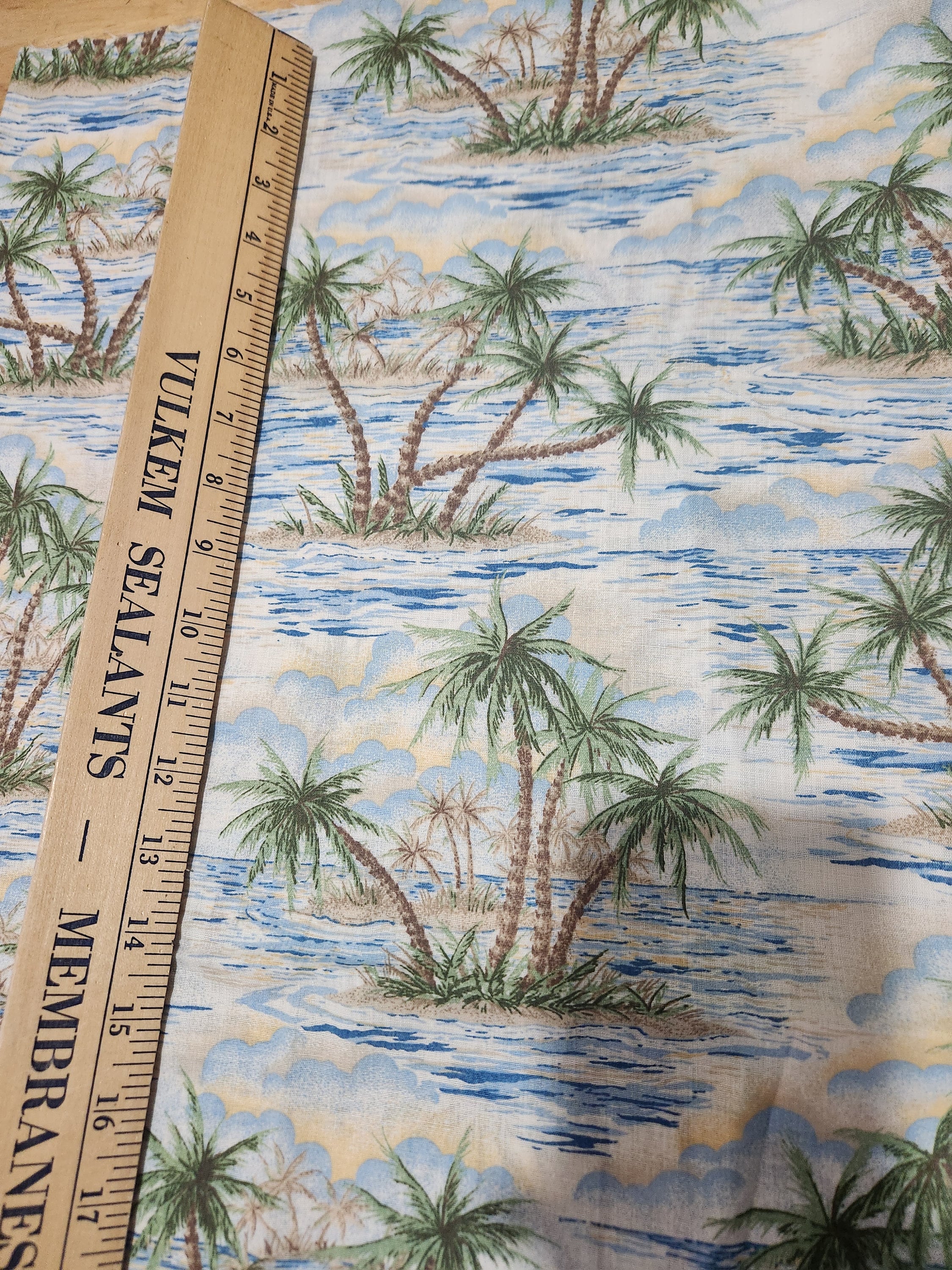 Florida Fabric Cotton Florida Fabric Beech Fabric Palm Tree - Etsy