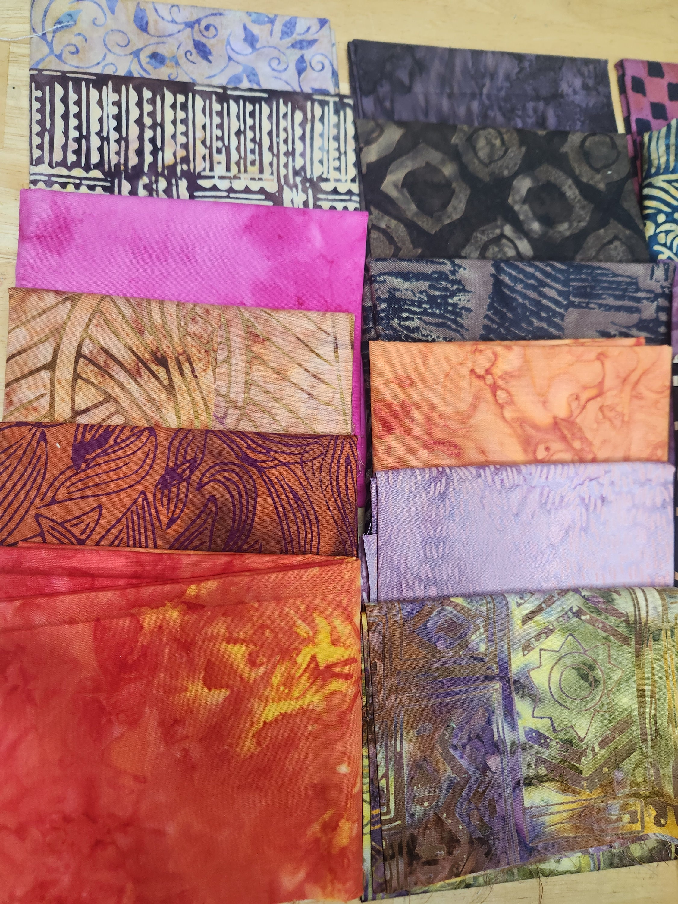 Batik Fabric, Quilting Batik Fabric, Cotton Batik Fabric, Bright Batik ...