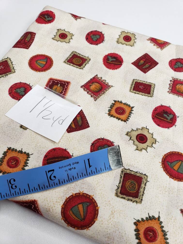 1y, Harvest Cotton Fabric, Cotton Fall Fabric, Pumpkin Fall Fabric ...