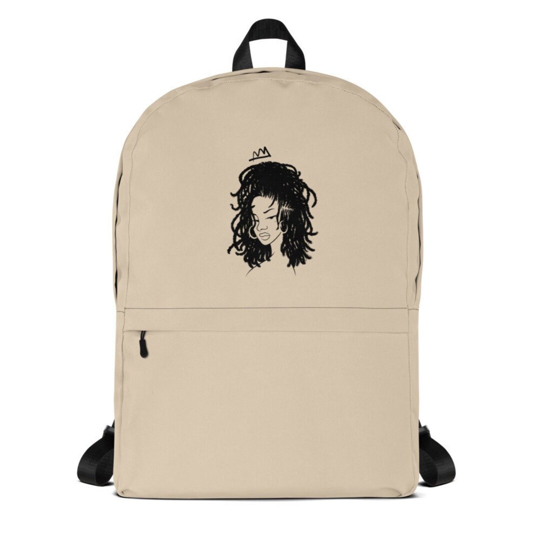 Liz — Beige Backpack | 16x12in Book Bag Backpack School Carry Books Bag ...