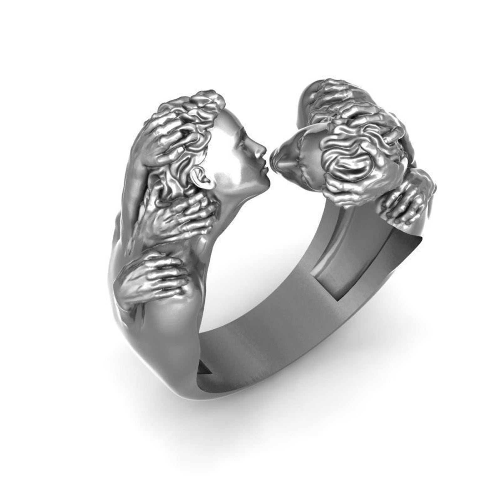 Handmade Romeo and Juliet Wedding/Anniversary Ring in Sterling | Etsy