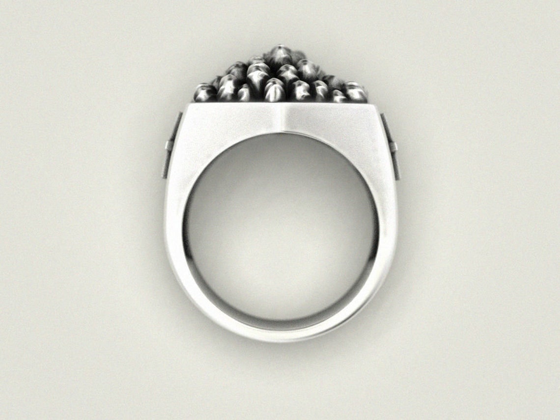 Creepy-ghost-ring-Halloween ringsilver ringghost | Etsy