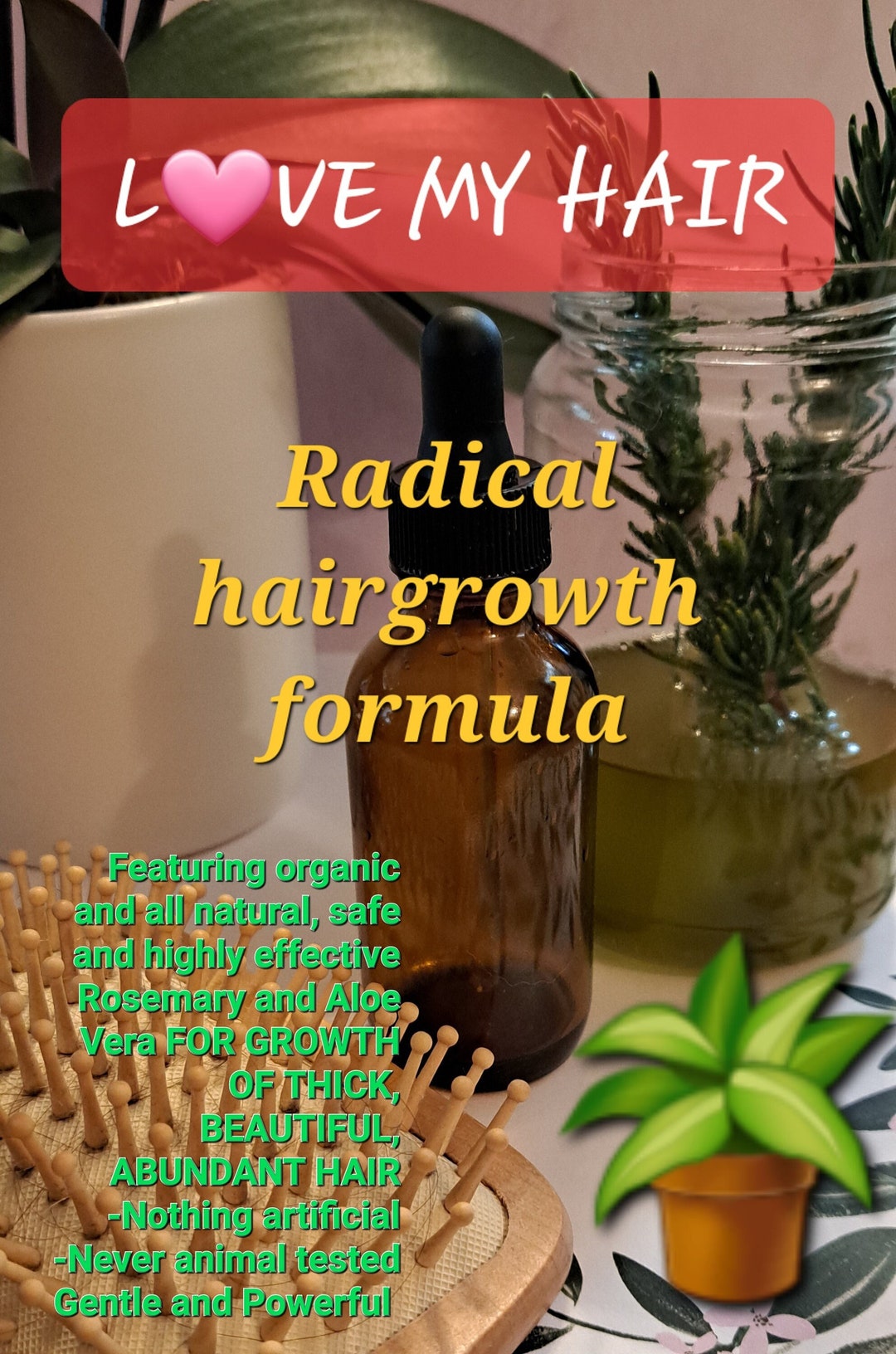 Support Israel Love My Hair Radical Hair Growth Serum - Etsy